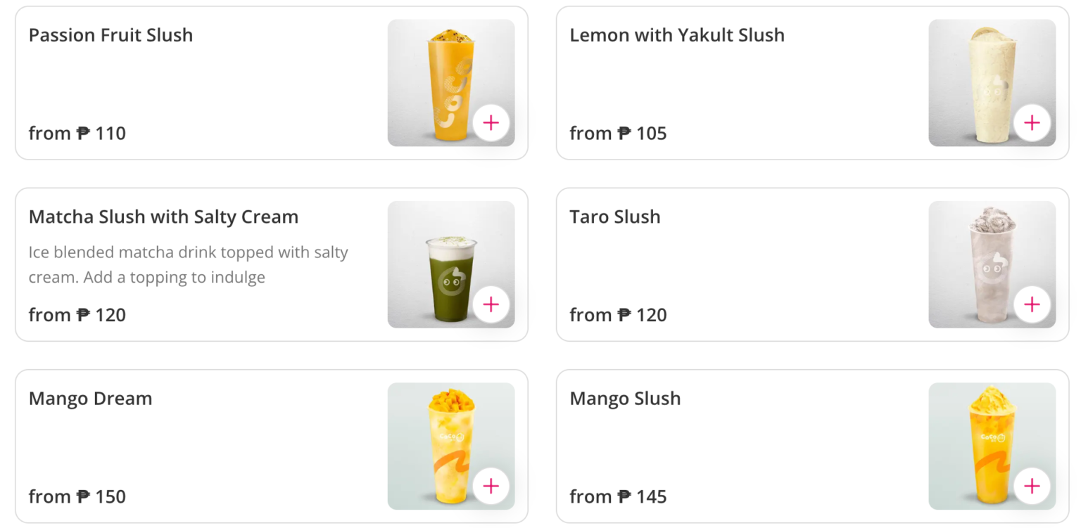 Coco Tea Menu Philippines Prices Updated 2025