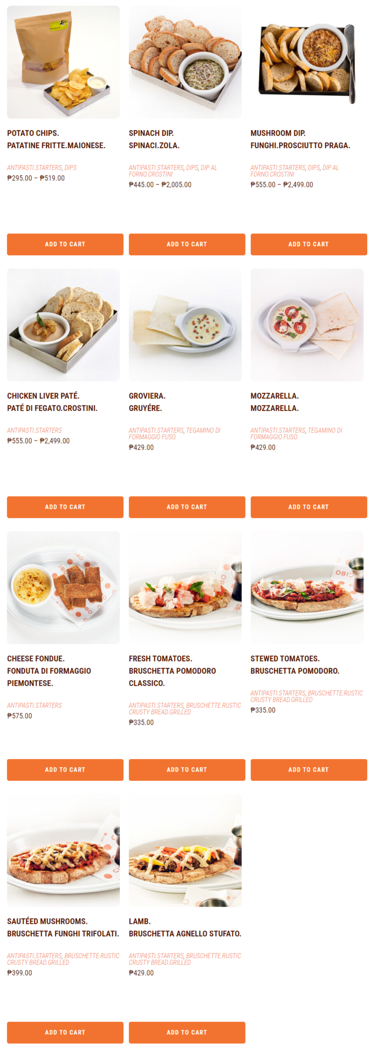 Cibo Menu Philippines Prices Updated 2025