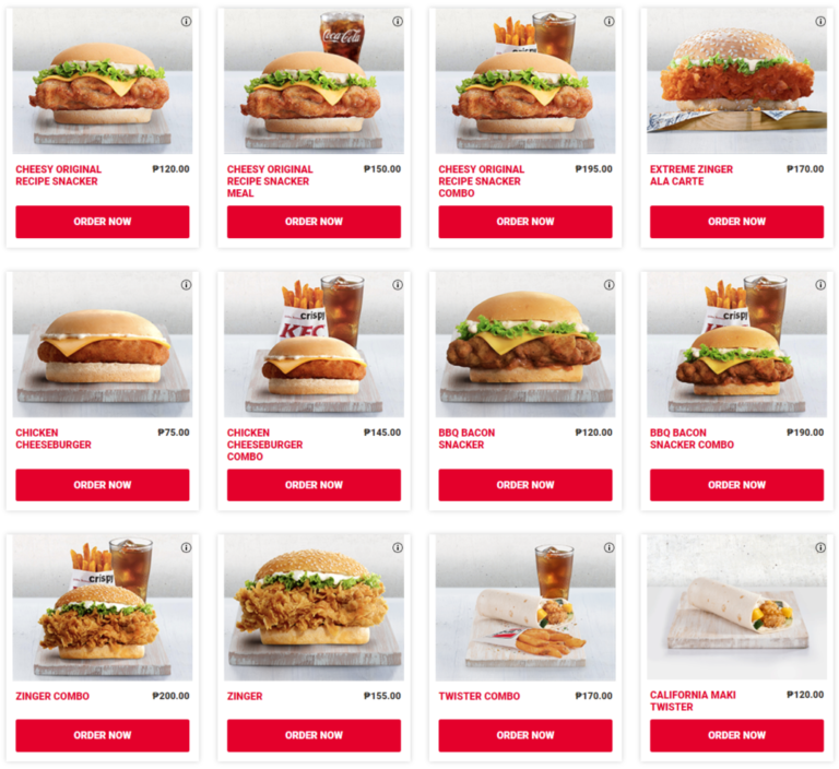 KFC Menu Philippines Prices Updated 2025
