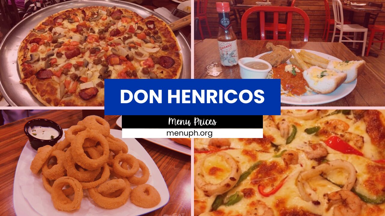 DON HENRICOS MENU PHILIPPINES & UPDATED PRICES 2025