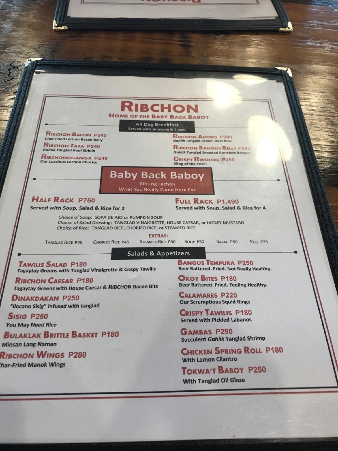RIBCHON MENU PHILIPPINES & UPDATED PRICES 2025