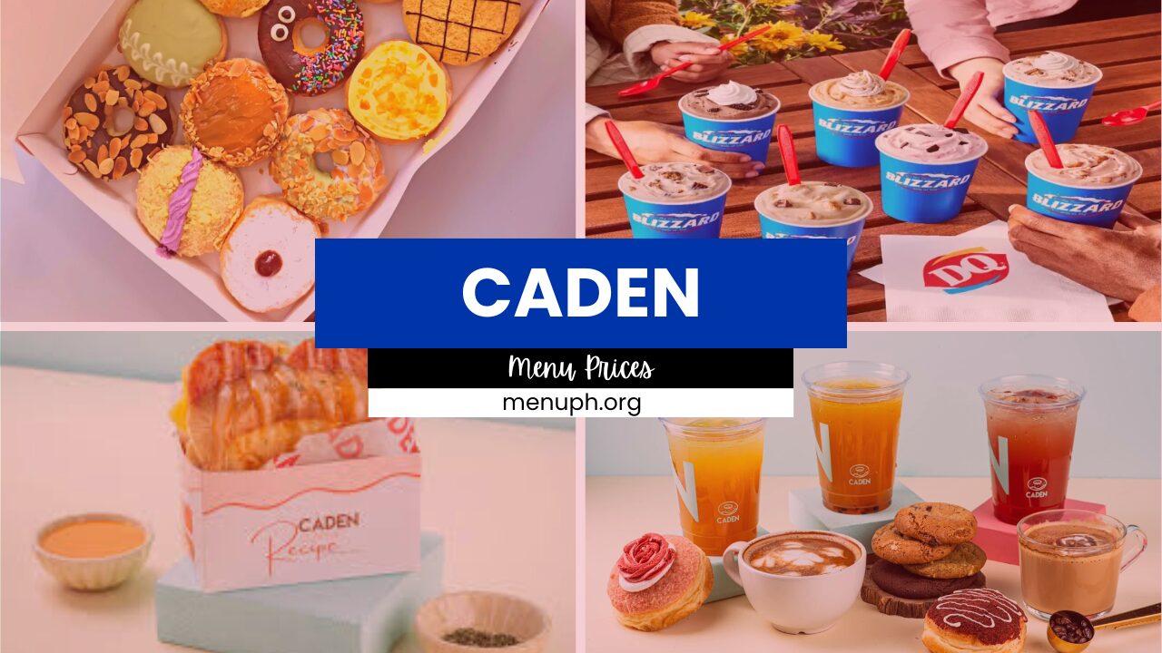CADEN MENU PHILIPPINES & UPDATED PRICES 2025