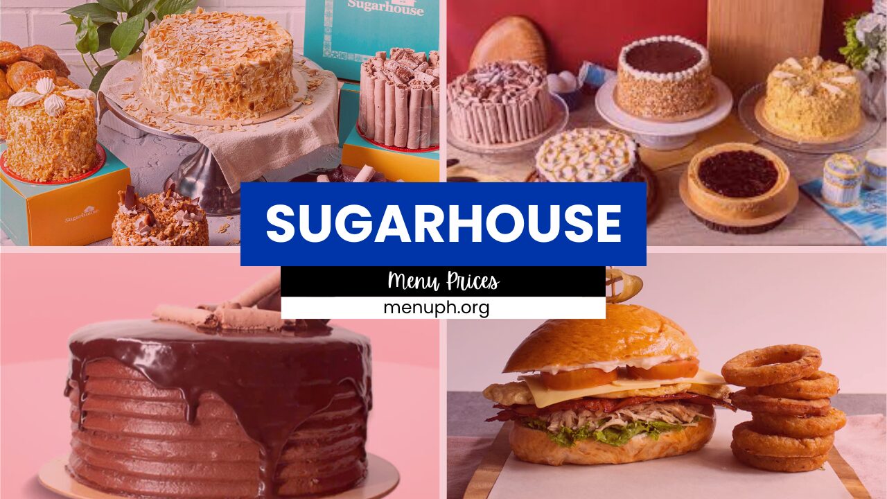 SUGARHOUSE MENU PHILIPPINES & UPDATED PRICES 2025