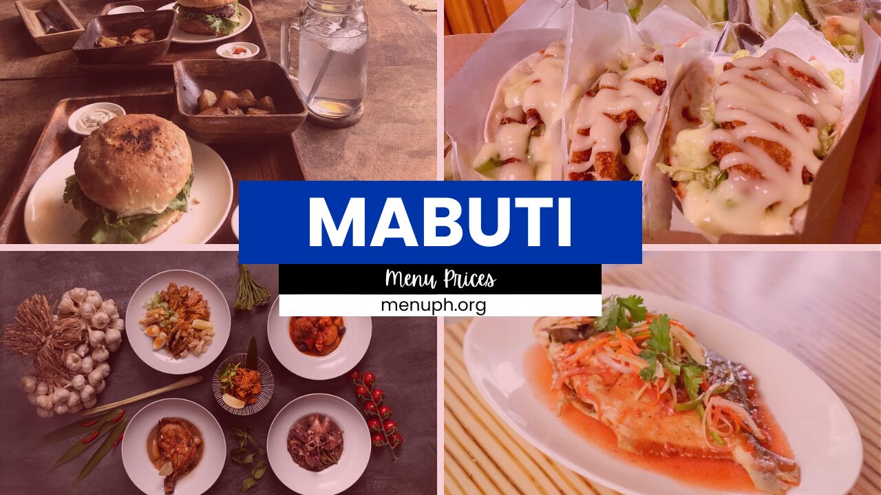 MABUTI MENU PHILIPPINES & UPDATED PRICES 2025