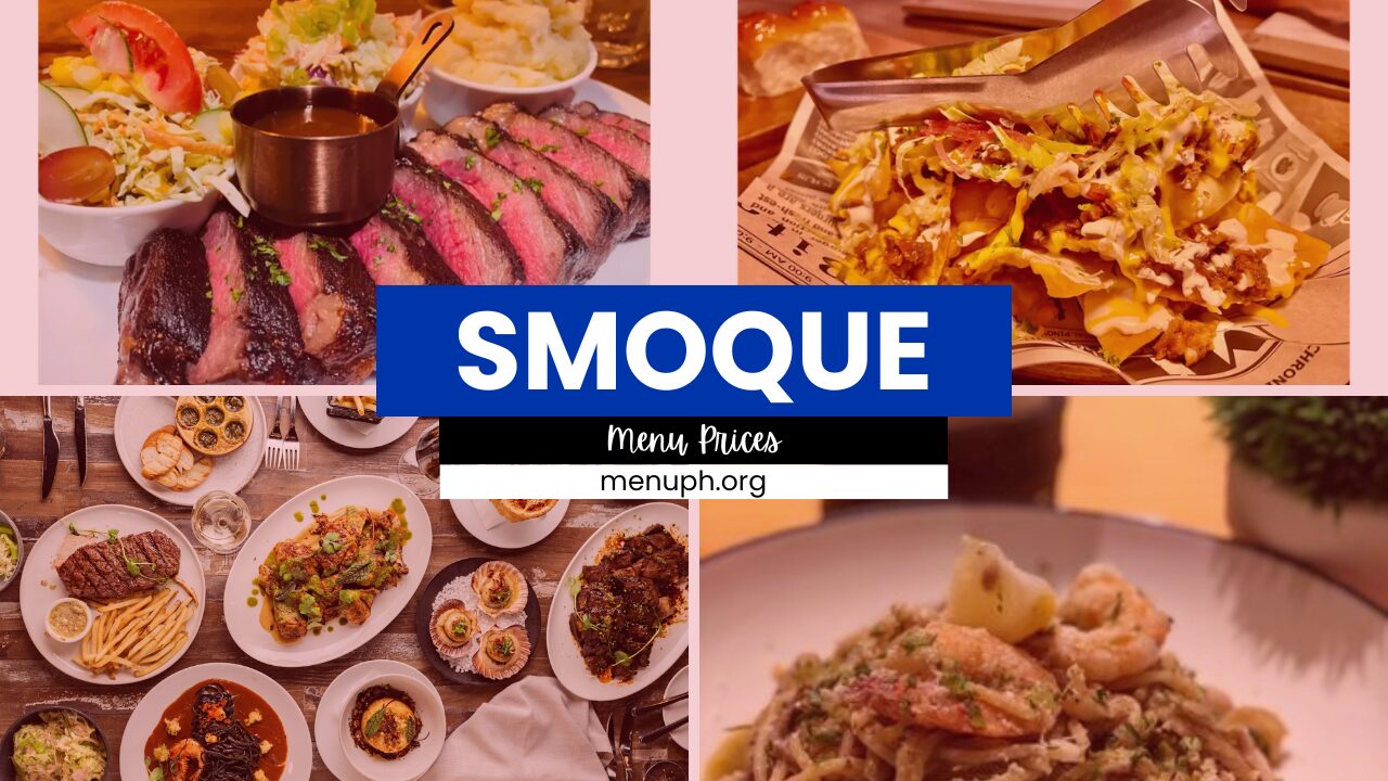 SMOQUE MENU PHILIPPINES & UPDATED PRICES 2025
